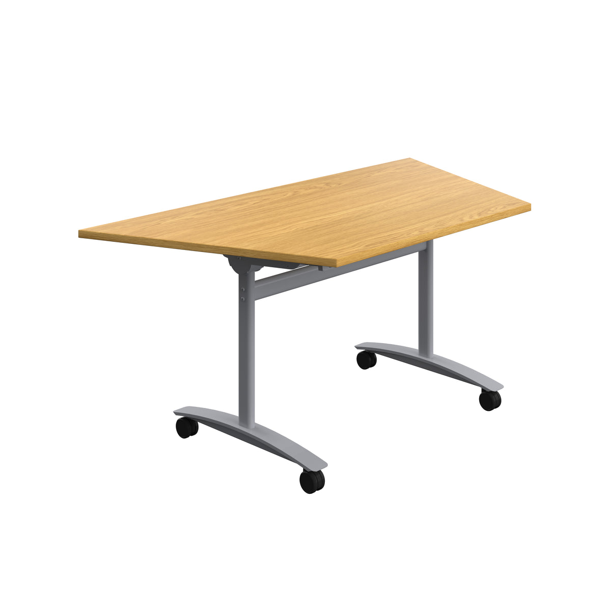 One Trapezoidal Tilting Table | 1600 X 800 | Beech/Silver – Fundamental ...
