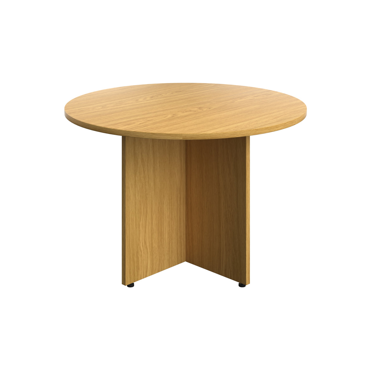 Round Meeting Table | 1100mm | Beech – Fundamental Interiors
